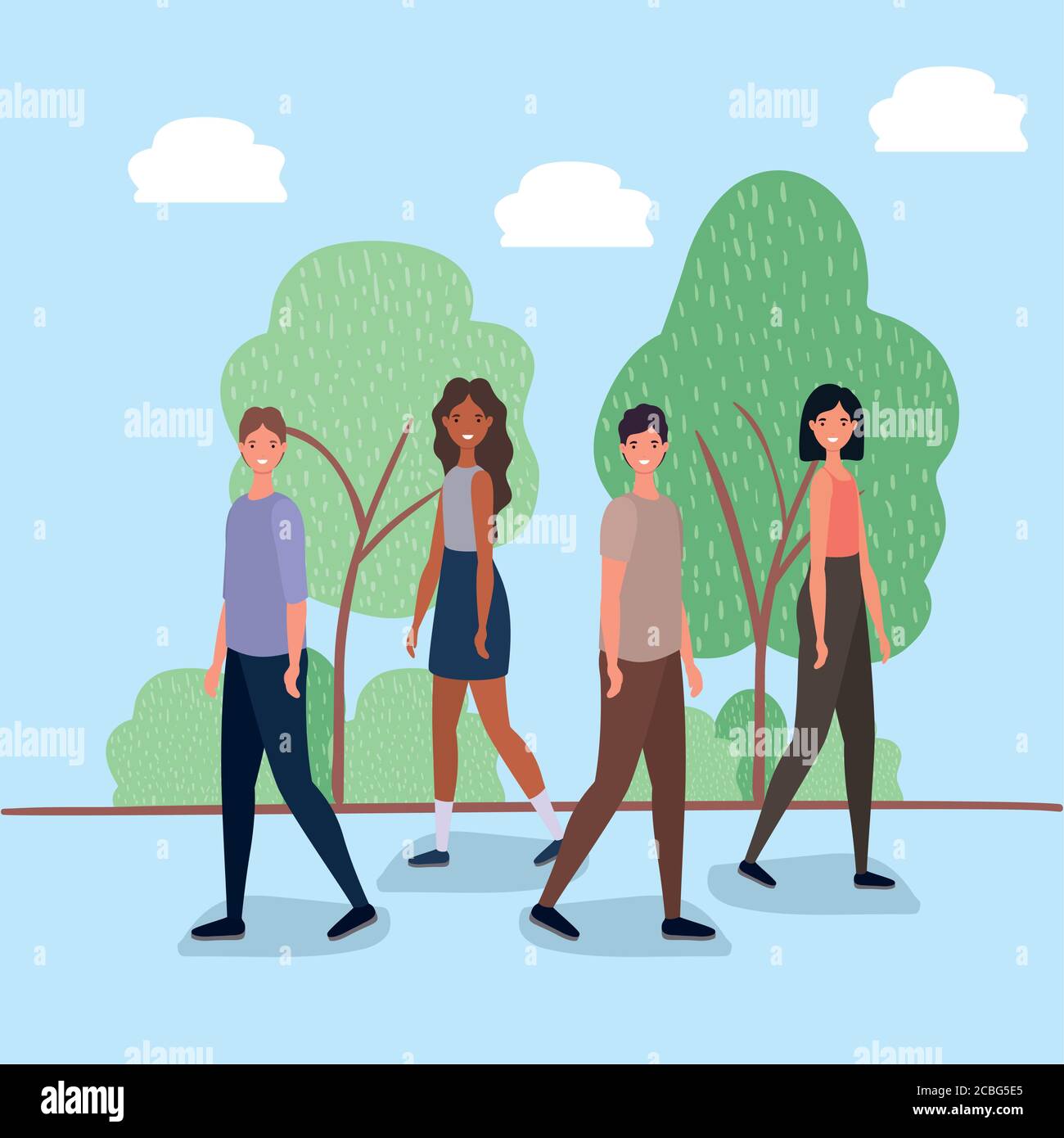 Rural girls Stock Vector Images - Alamy