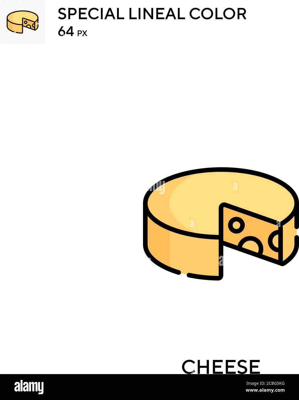 Cheese Simple vector icon. Cheese icons for your business project Stock ...