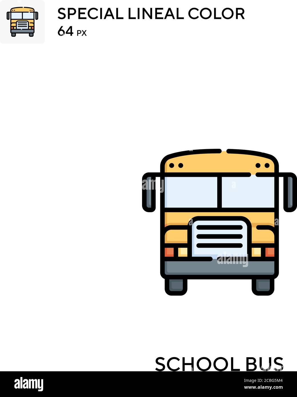School bus Simple vector icon. School bus icons for your business ...