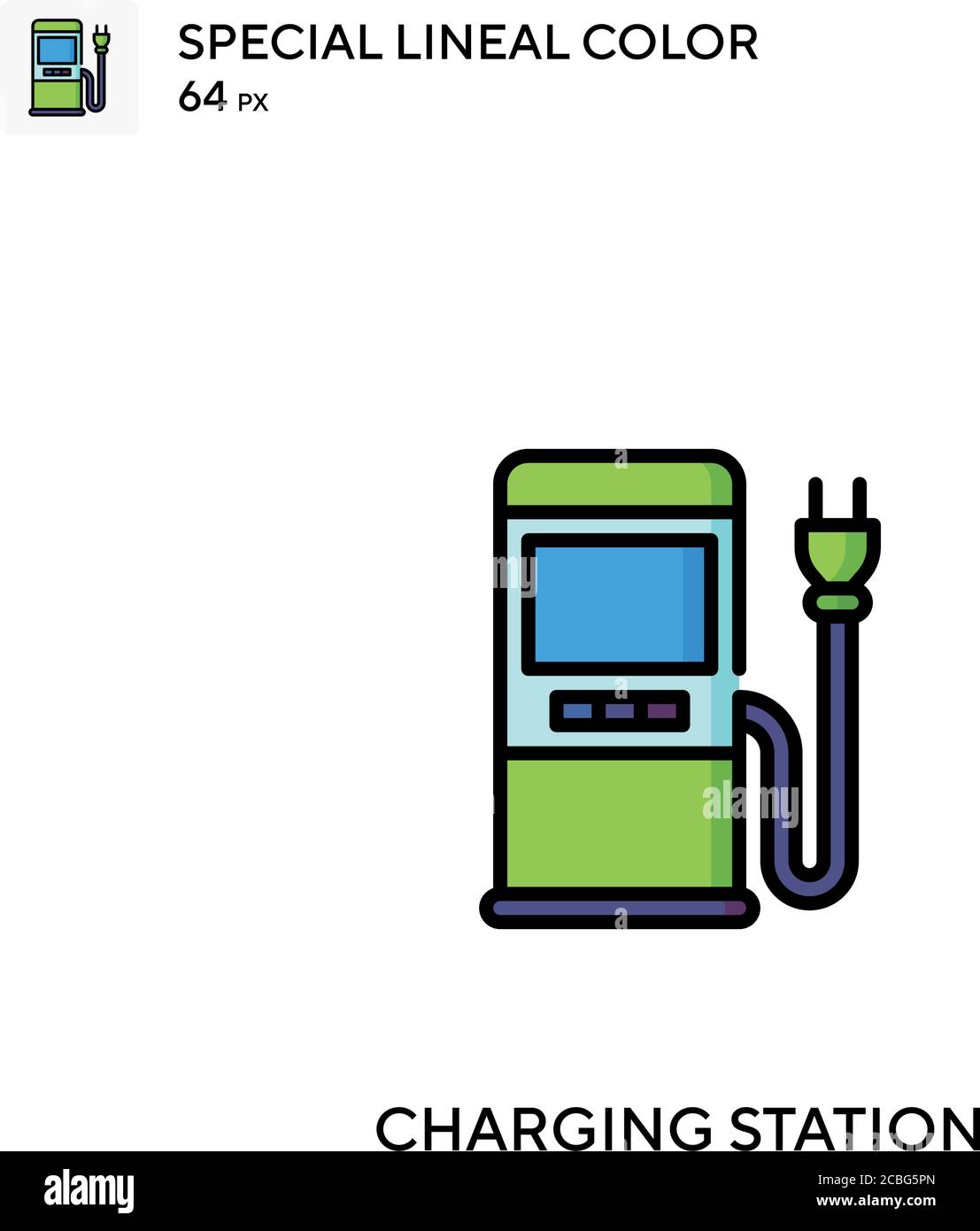 Charging station Simple vector icon. Charging station icons for your ...