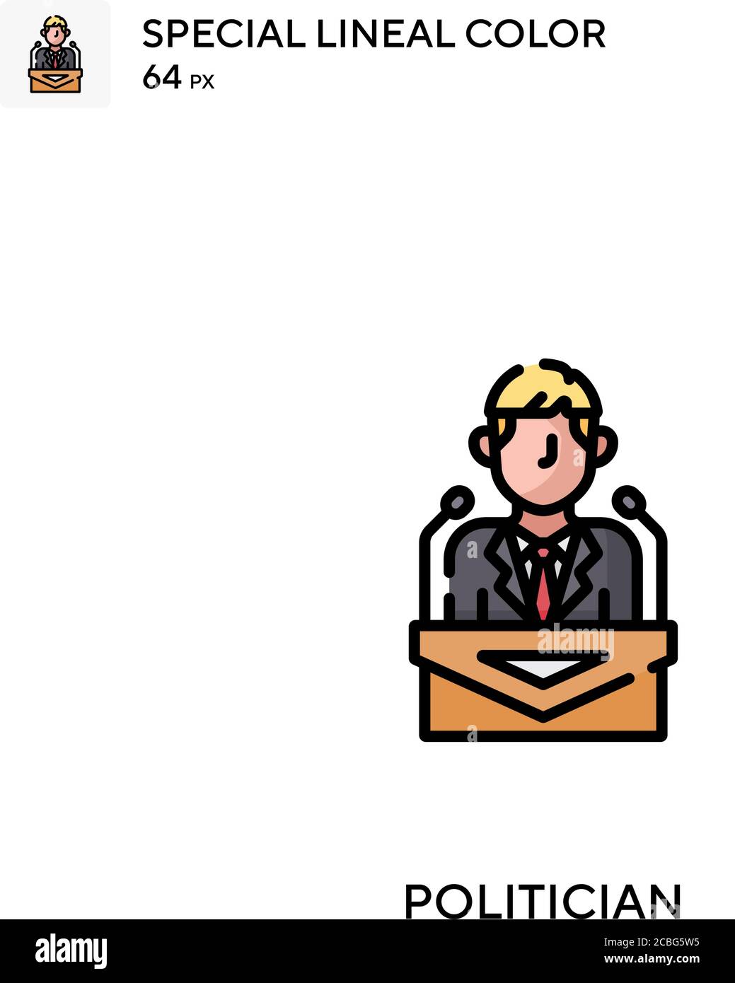 Politician Simple vector icon. Politician icons for your business ...