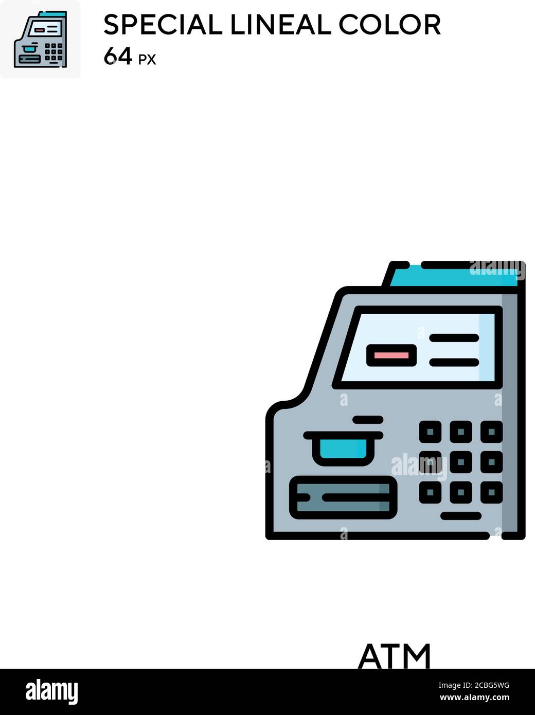 Atm Simple vector icon. Atm icons for your business project Stock ...