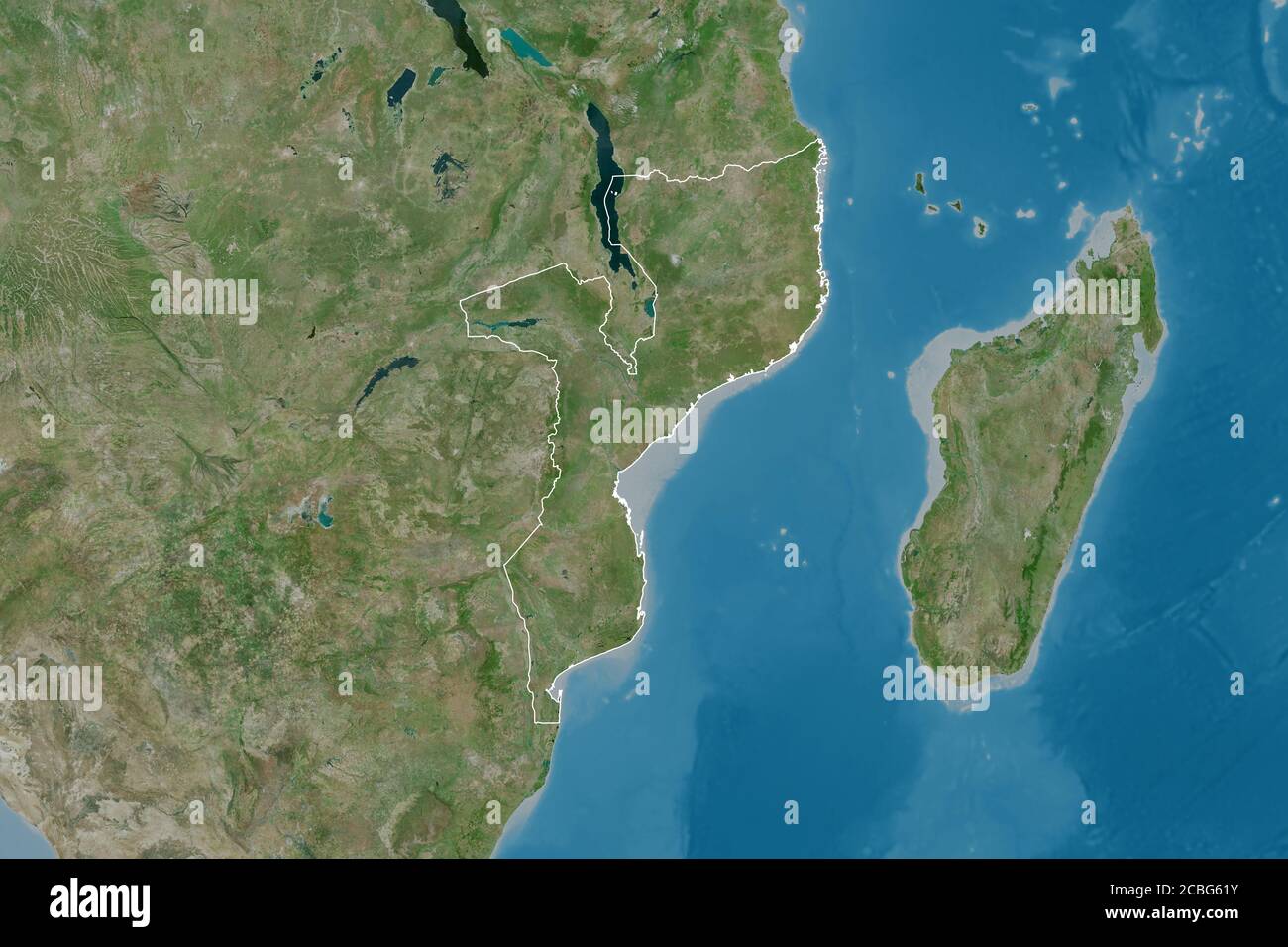 Satellite view mozambique country hi-res stock photography and images ...