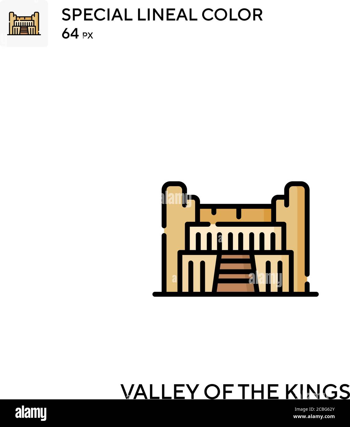 Valley of the kings Simple vector icon. Valley of the kings icons for ...