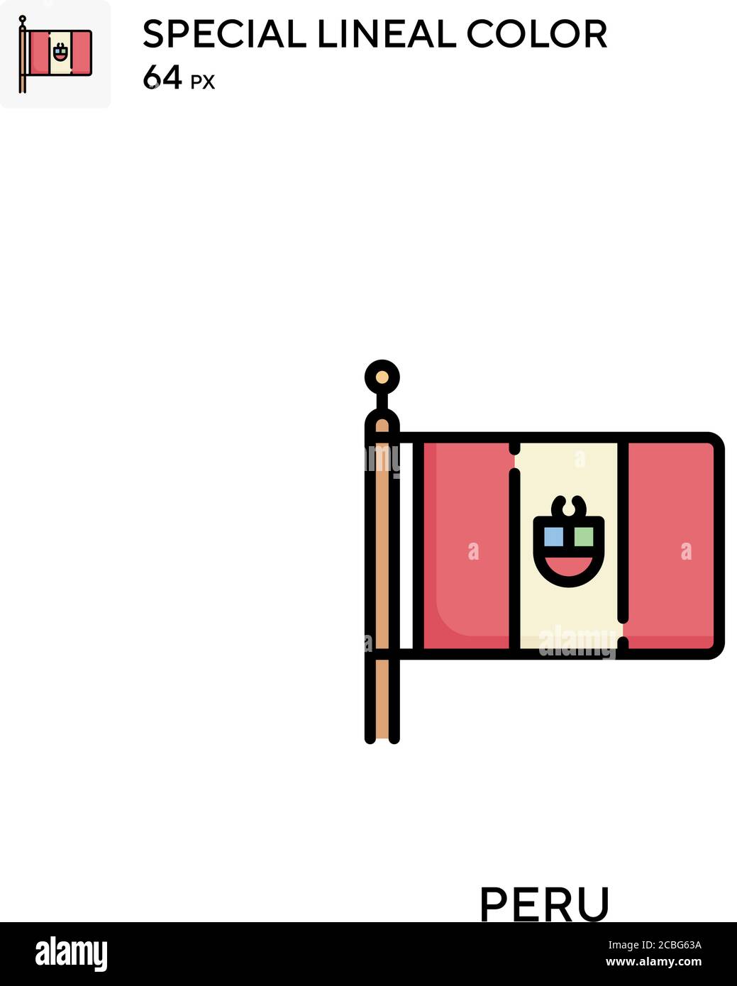 Peru Simple vector icon. Peru icons for your business project Stock ...