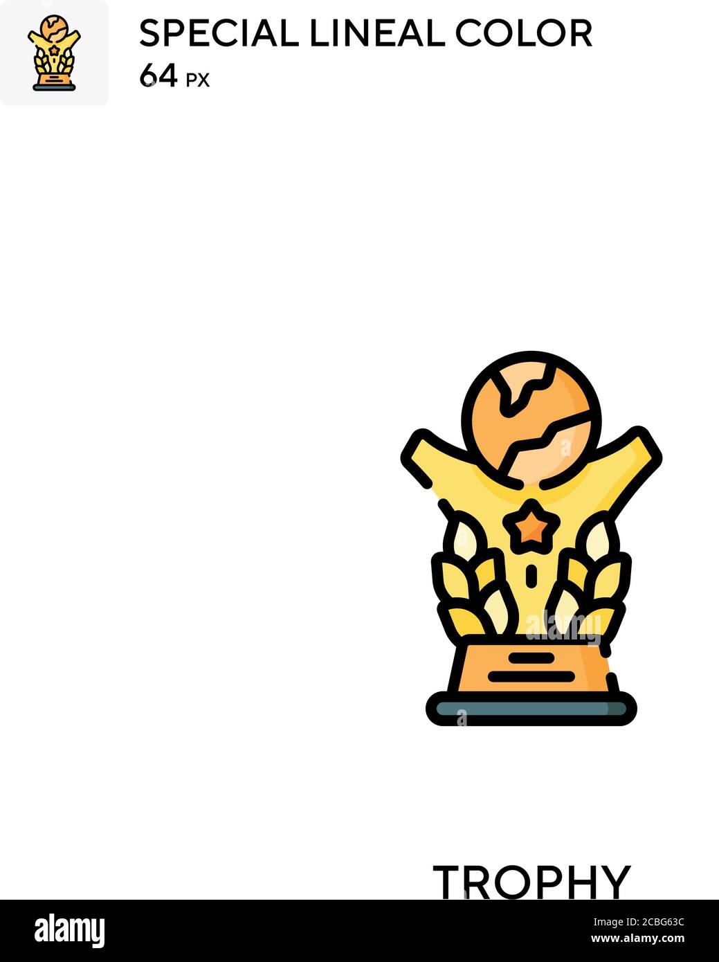 Trophy Simple vector icon. Trophy icons for your business project Stock ...