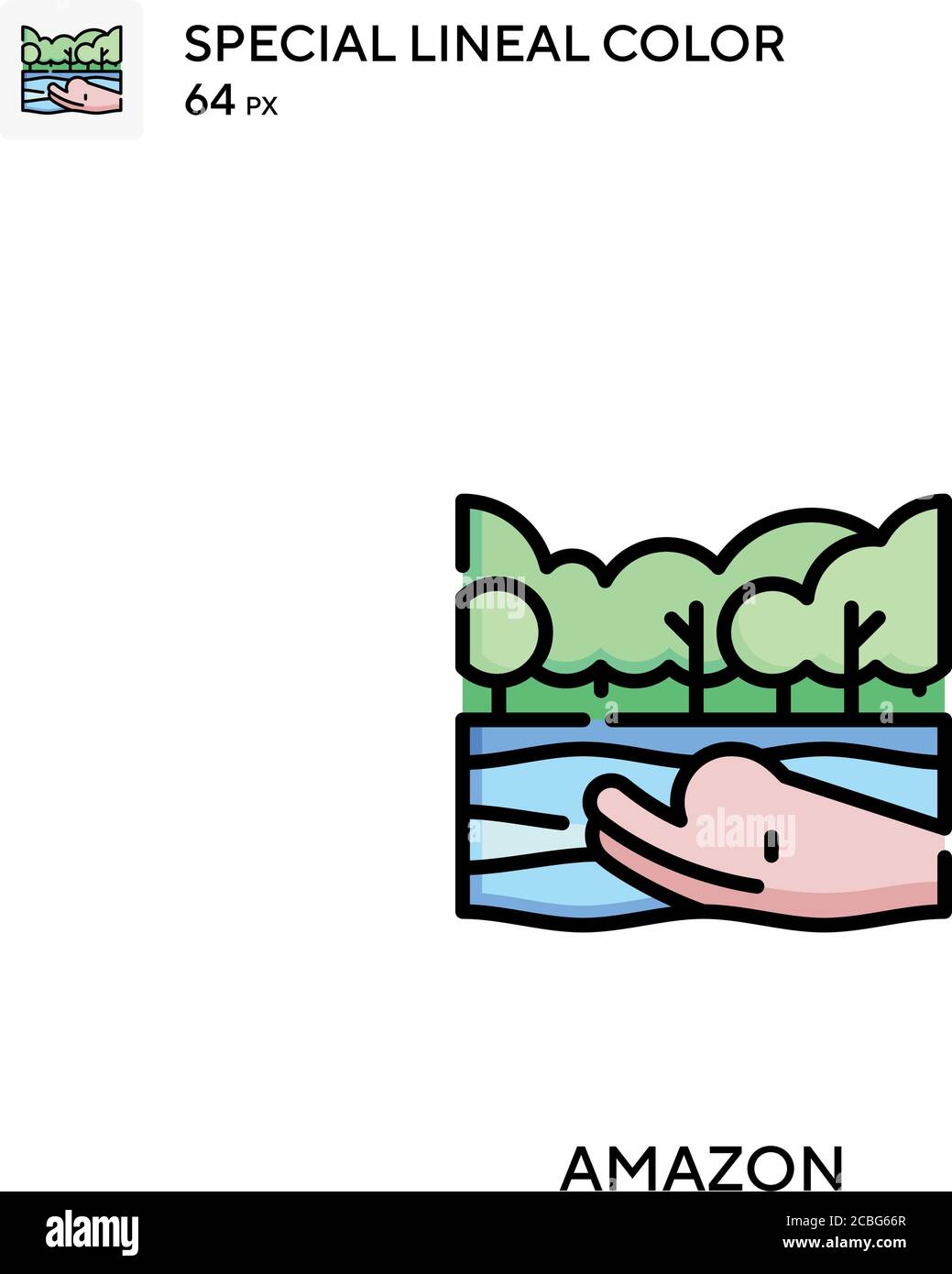 Amazon forest aerial view Stock Vector Images - Alamy