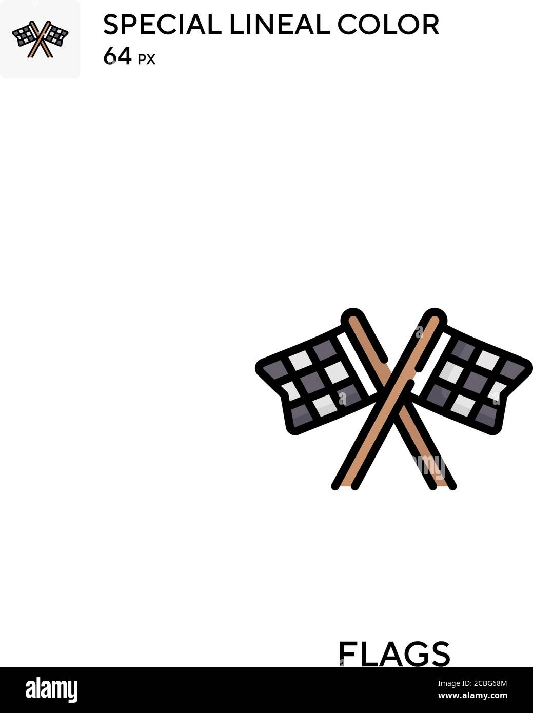 Flags Simple vector icon. Flags icons for your business project Stock ...