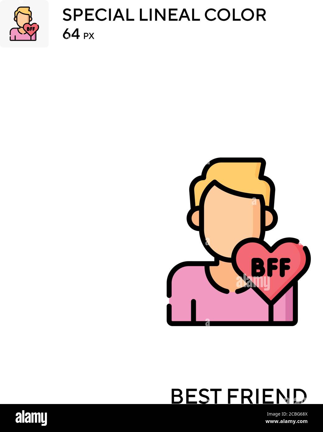 Best friend Simple vector icon. Best friend icons for your business ...