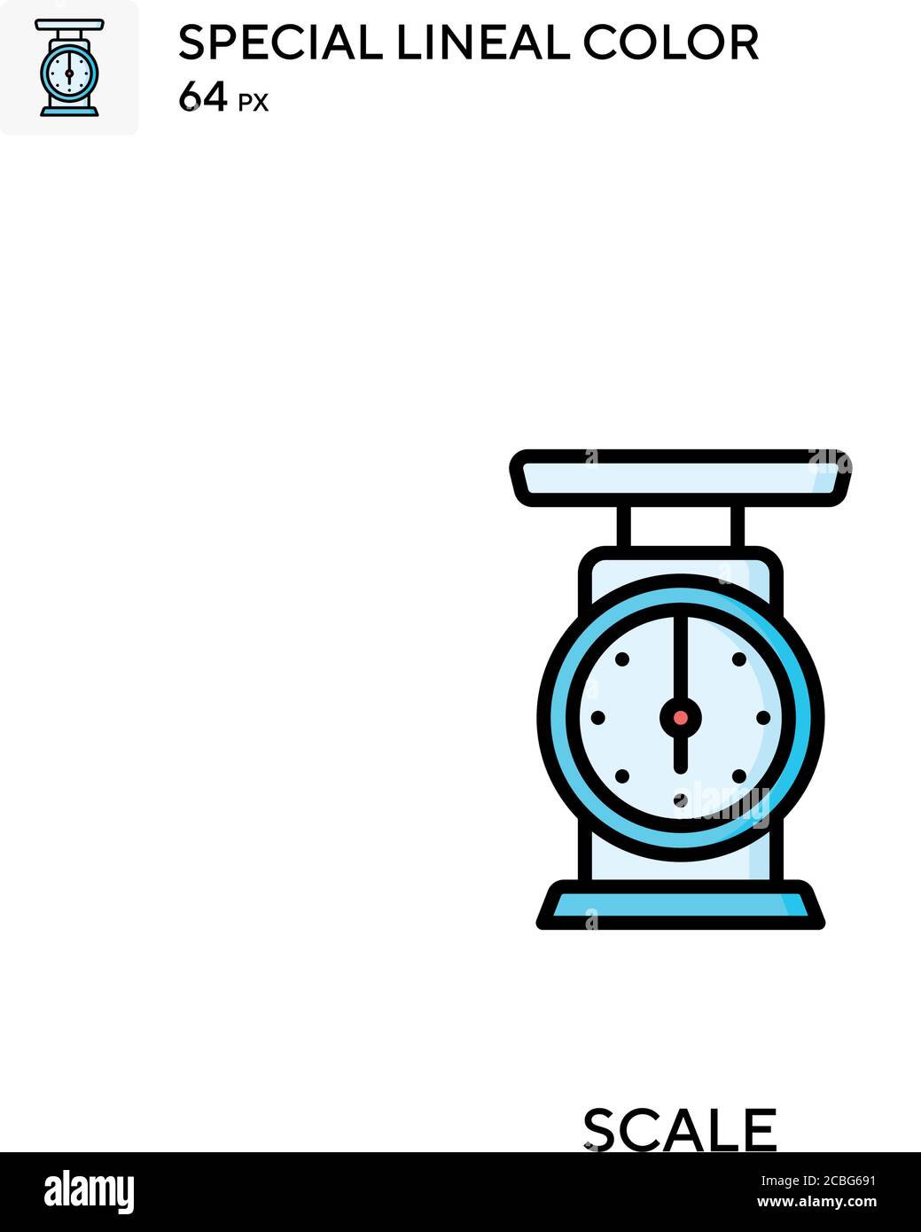 Scale Simple vector icon. Scale icons for your business project Stock ...