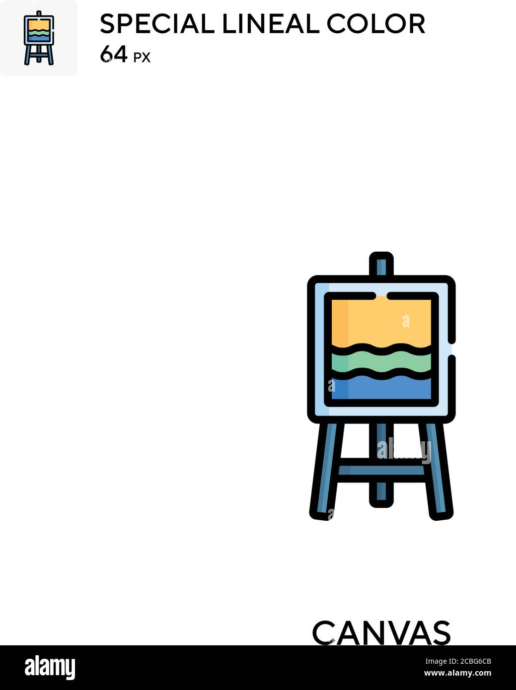 Canvas Simple vector icon. Canvas icons for your business project Stock ...