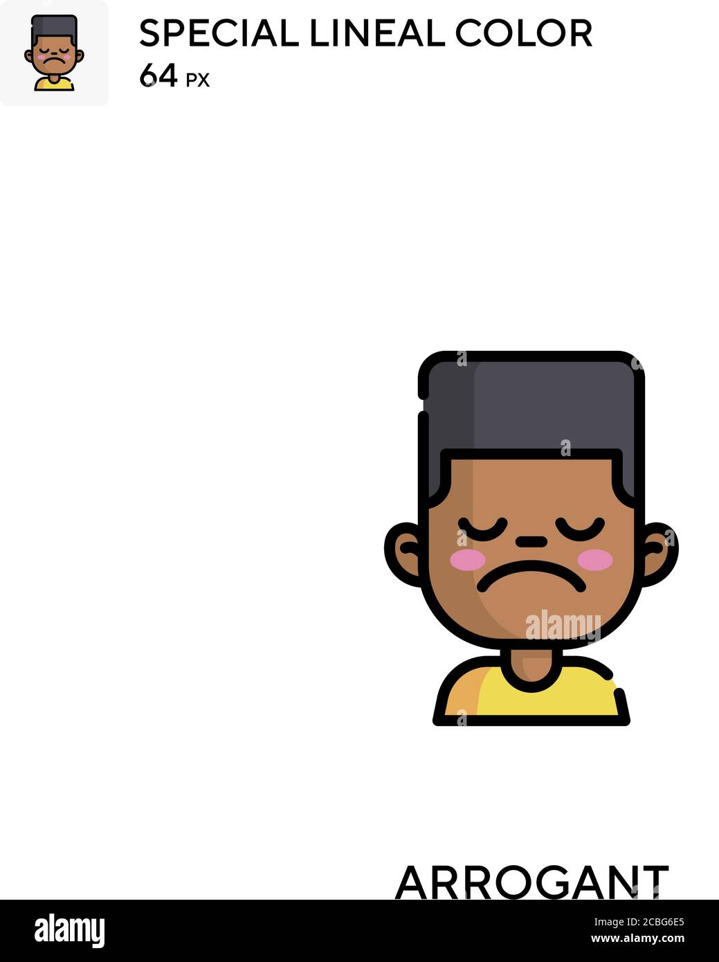 Arrogant Simple vector icon. Arrogant icons for your business project ...