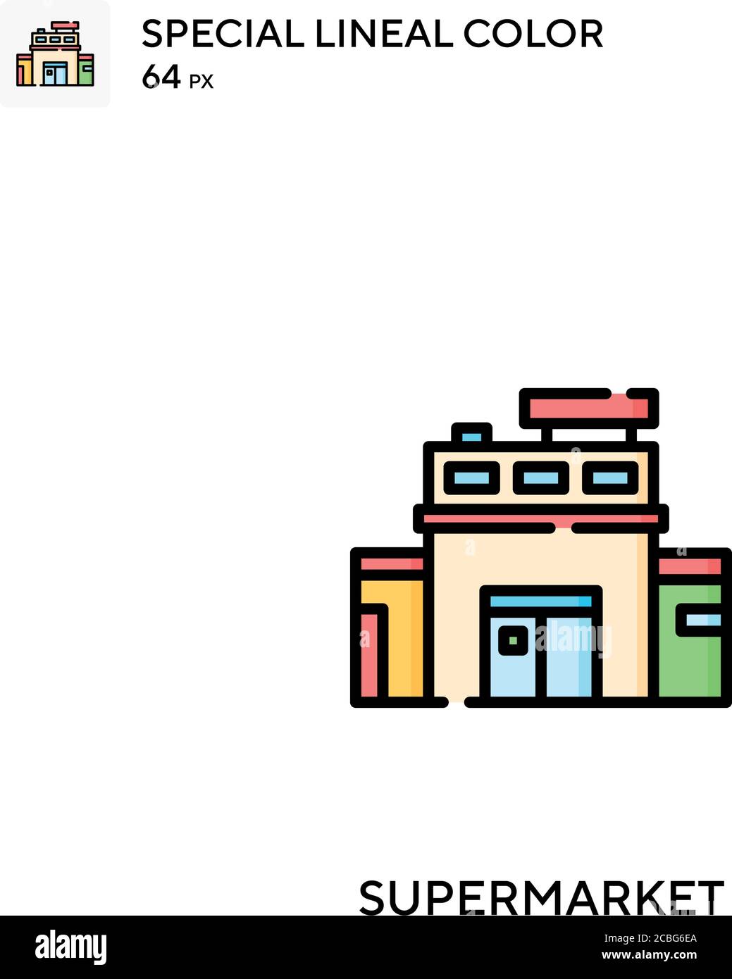 Supermarket Simple vector icon. Supermarket icons for your business ...