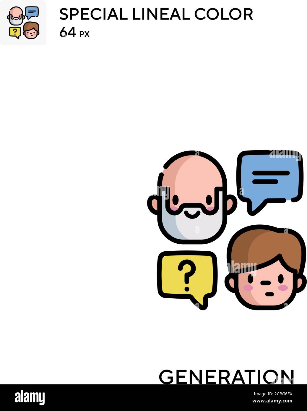 Generation Simple vector icon. Generation icons for your business ...