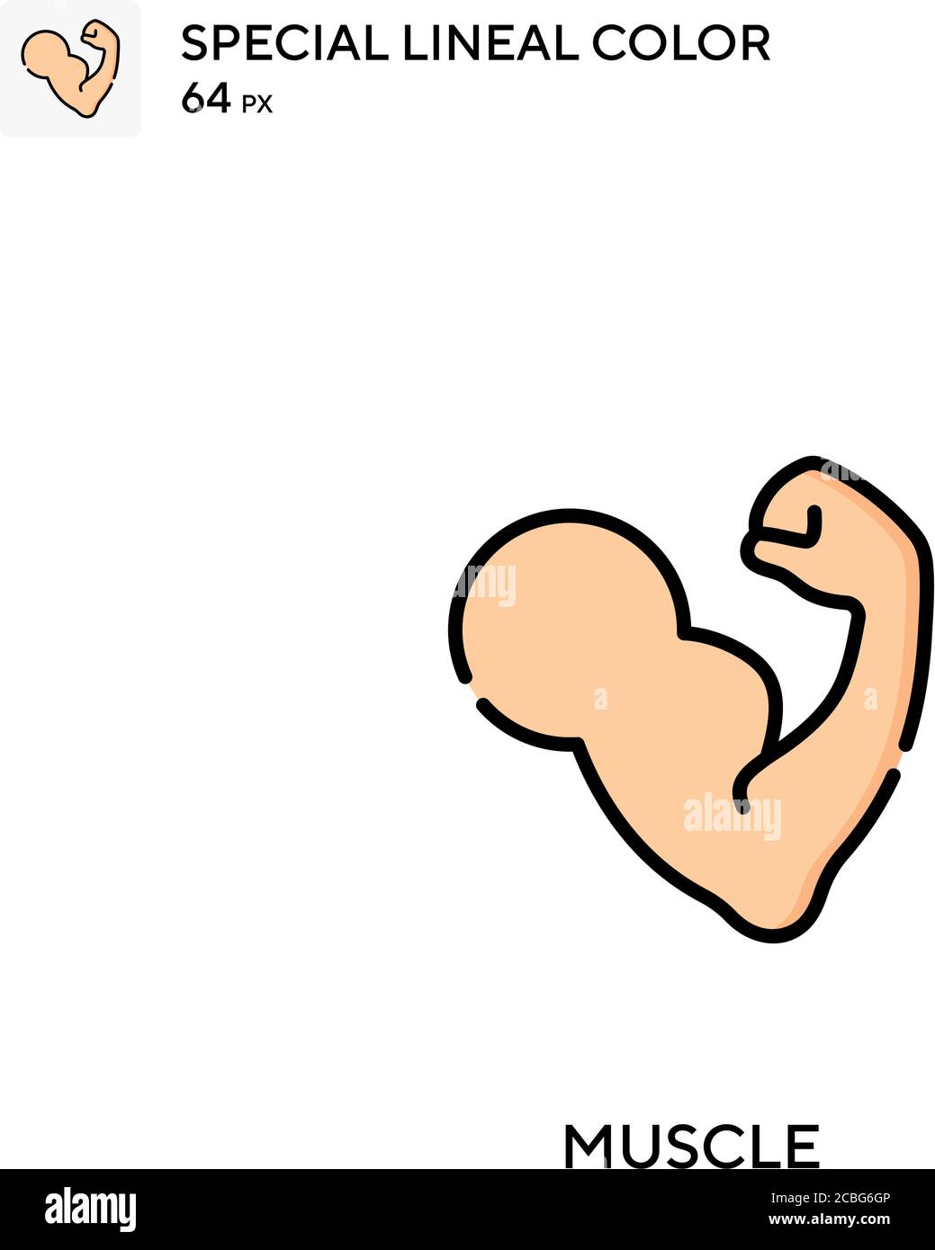 Muscle Simple vector icon. Muscle icons for your business project Stock ...