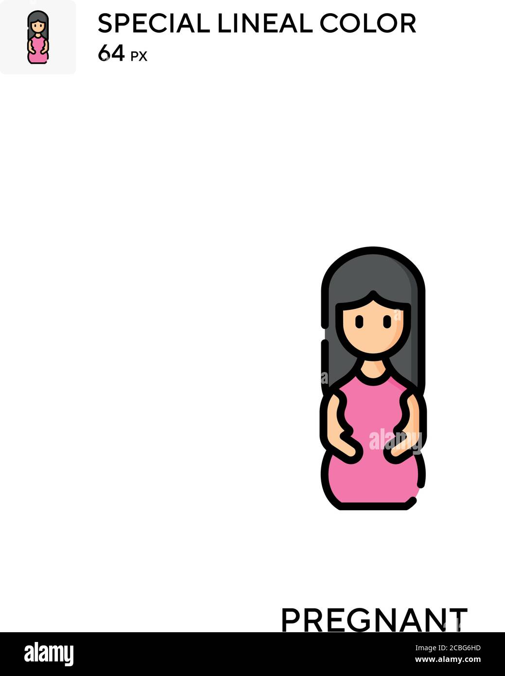 Pregnant Simple vector icon. Pregnant icons for your business project ...