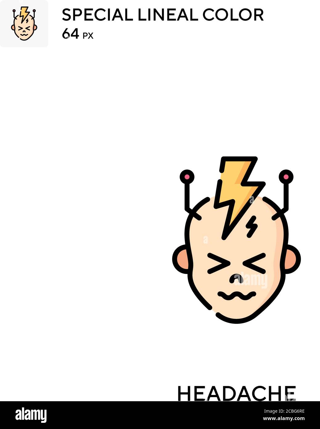 Headache Simple vector icon. Headache icons for your business project ...