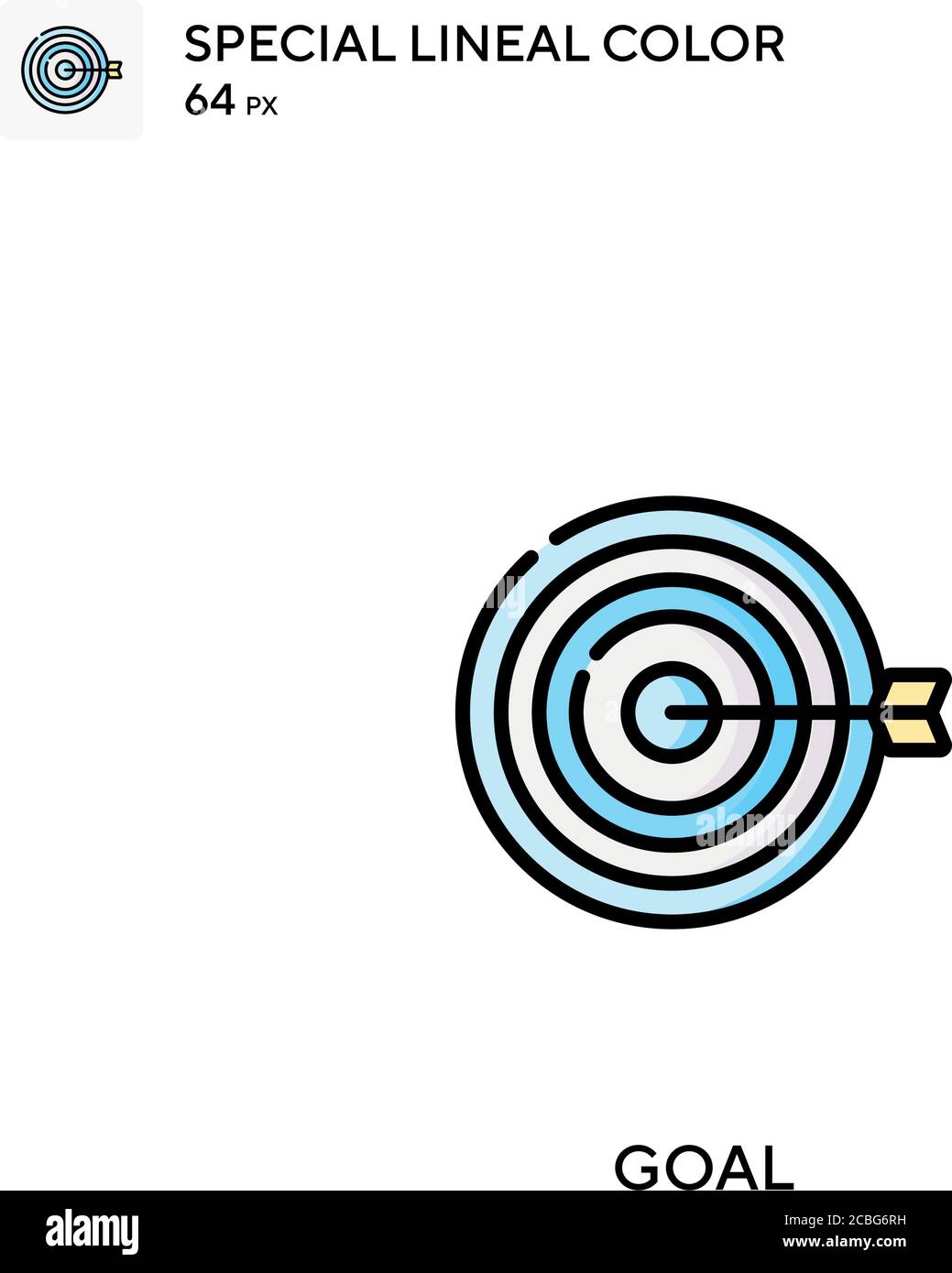 Goal Simple vector icon. Goal icons for your business project Stock ...