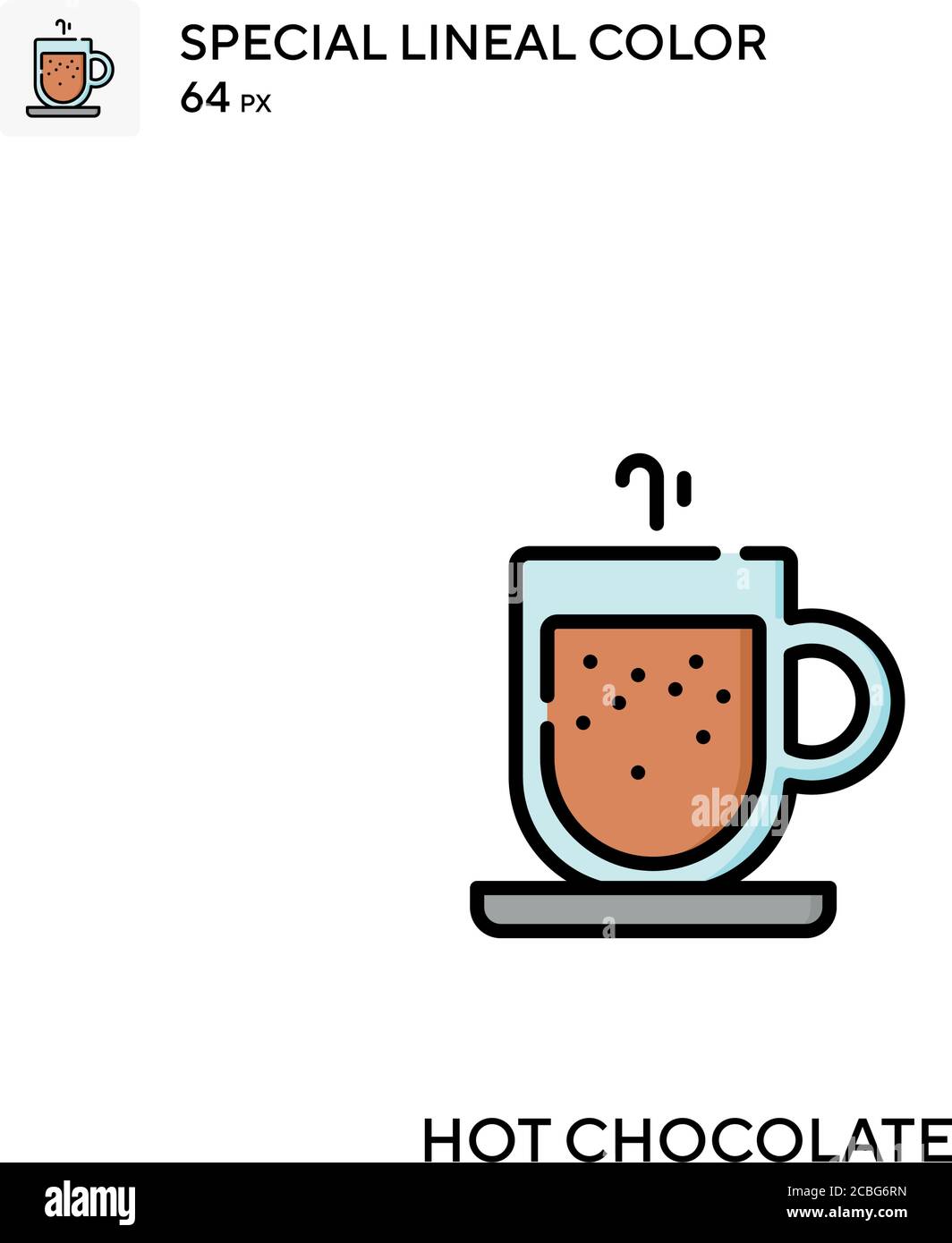 Hot chocolate Simple vector icon. Hot chocolate icons for your business ...