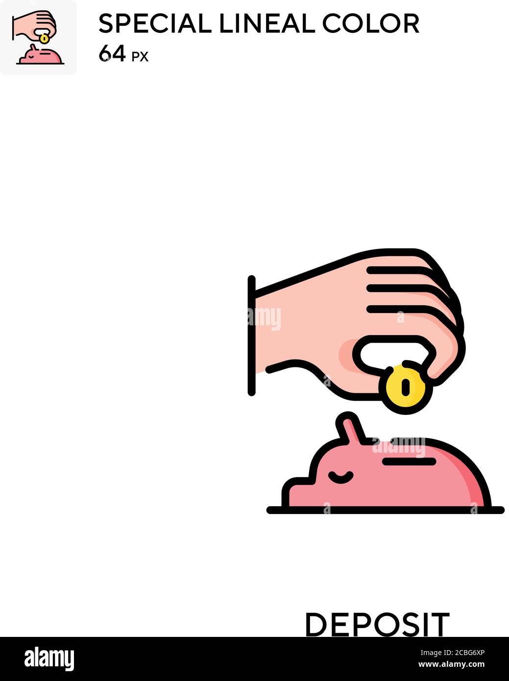 Deposit Simple vector icon. Deposit icons for your business project ...