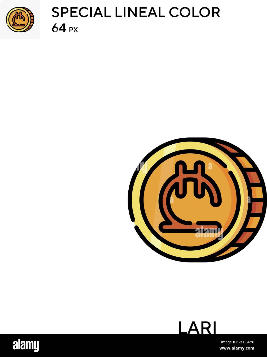 Lari Simple vector icon. Lari icons for your business project Stock ...