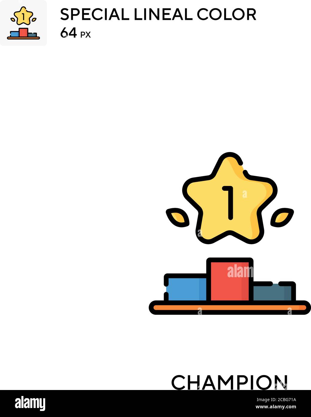 Champion Simple vector icon. Champion icons for your business project ...