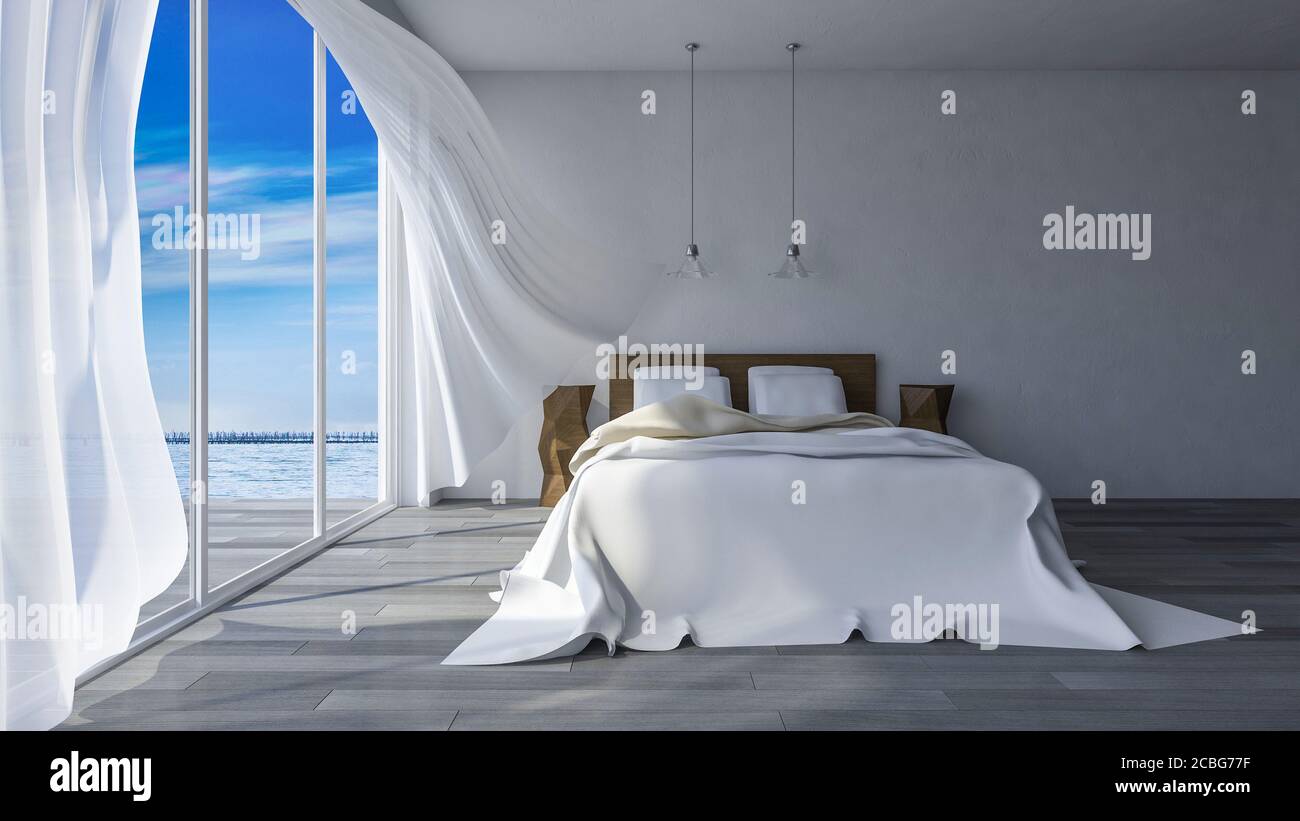 Bed curtain wind hi-res stock photography and images - Alamy