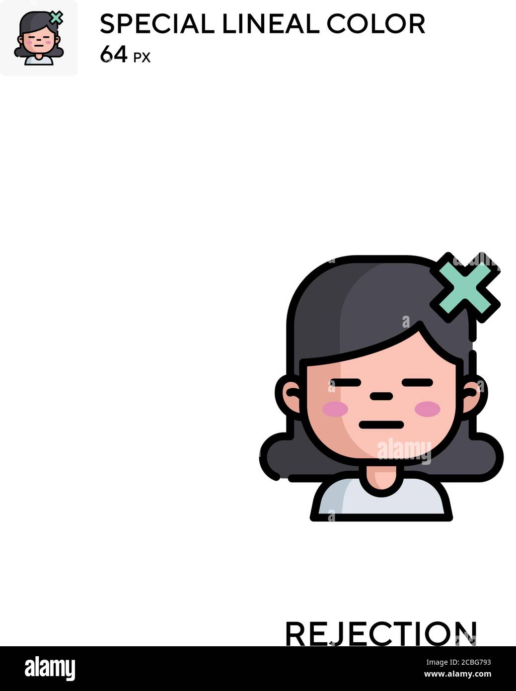 Rejection Simple vector icon. Rejection icons for your business project ...