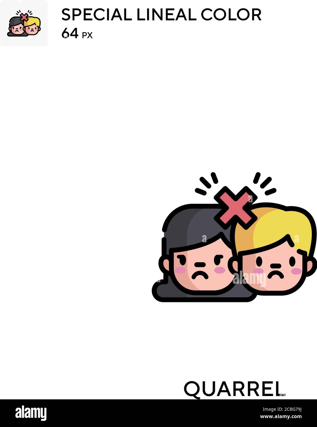 Quarrel Simple vector icon. Quarrel icons for your business project ...