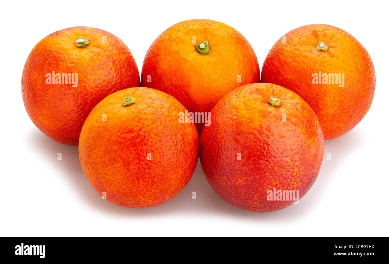 blood tangerine path isolated on white Stock Photo - Alamy