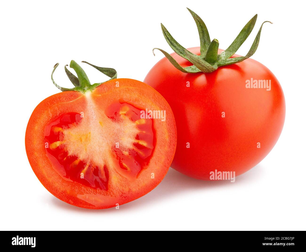 Tomato red round half hi-res stock photography and images - Alamy