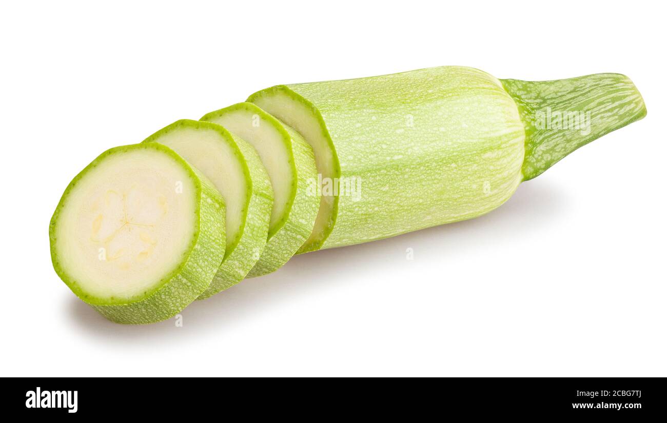 sliced marrow path isolated on white Stock Photo - Alamy