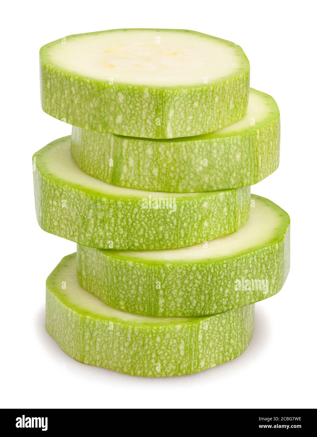 sliced marrow path isolated on white Stock Photo - Alamy