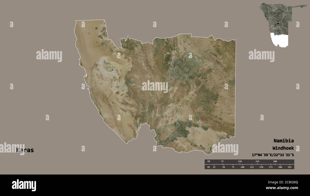 Map Karas Region Namibia Regions Of Namibia (Kunene, Omusati)