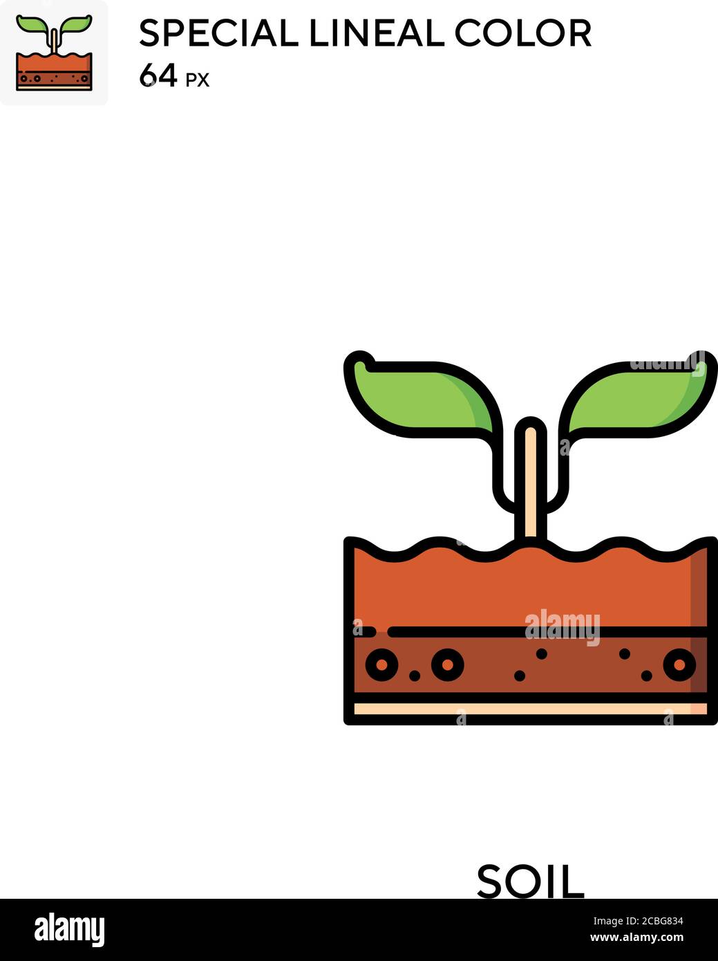 Soil Simple vector icon. Soil icons for your business project Stock ...