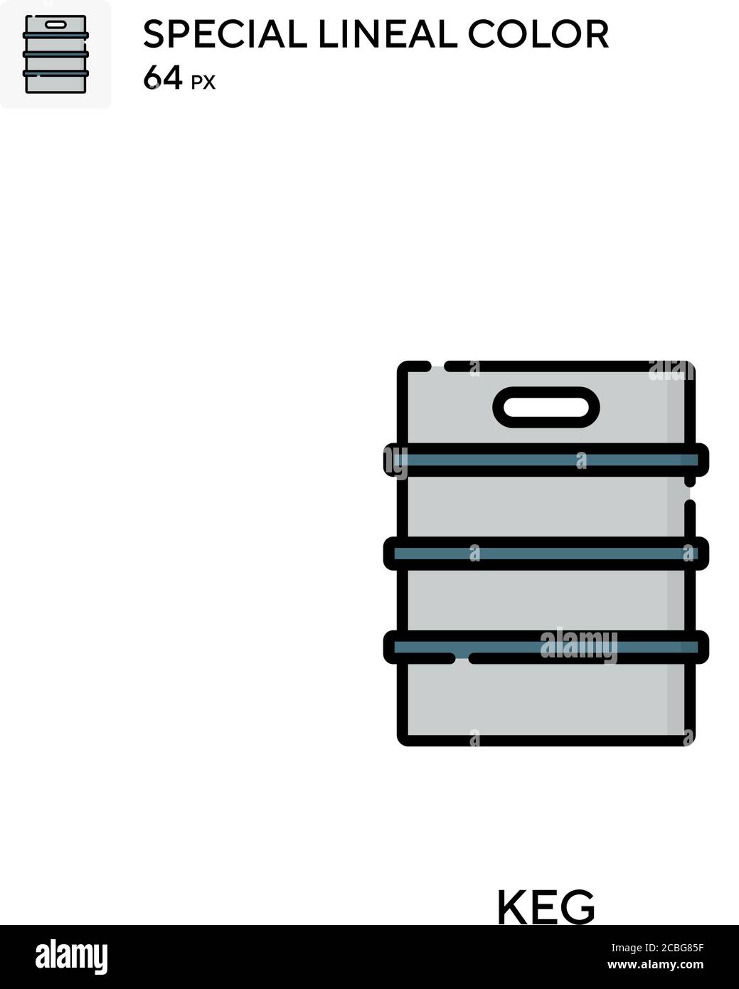 Keg Simple vector icon. Keg icons for your business project Stock ...
