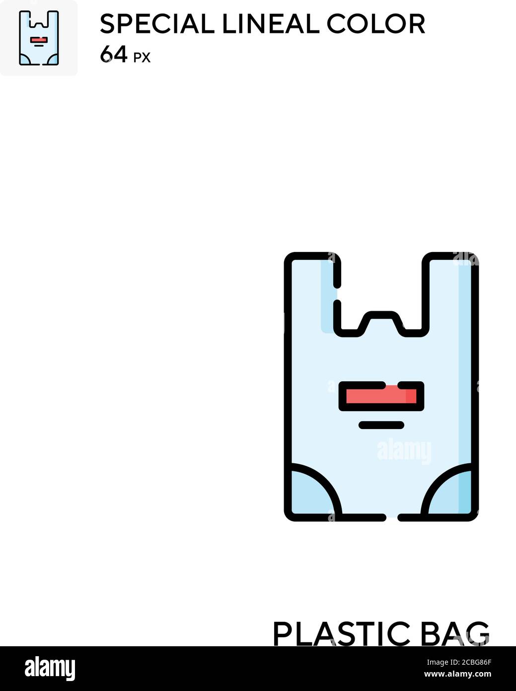 Plastic bag Simple vector icon. Plastic bag icons for your business ...