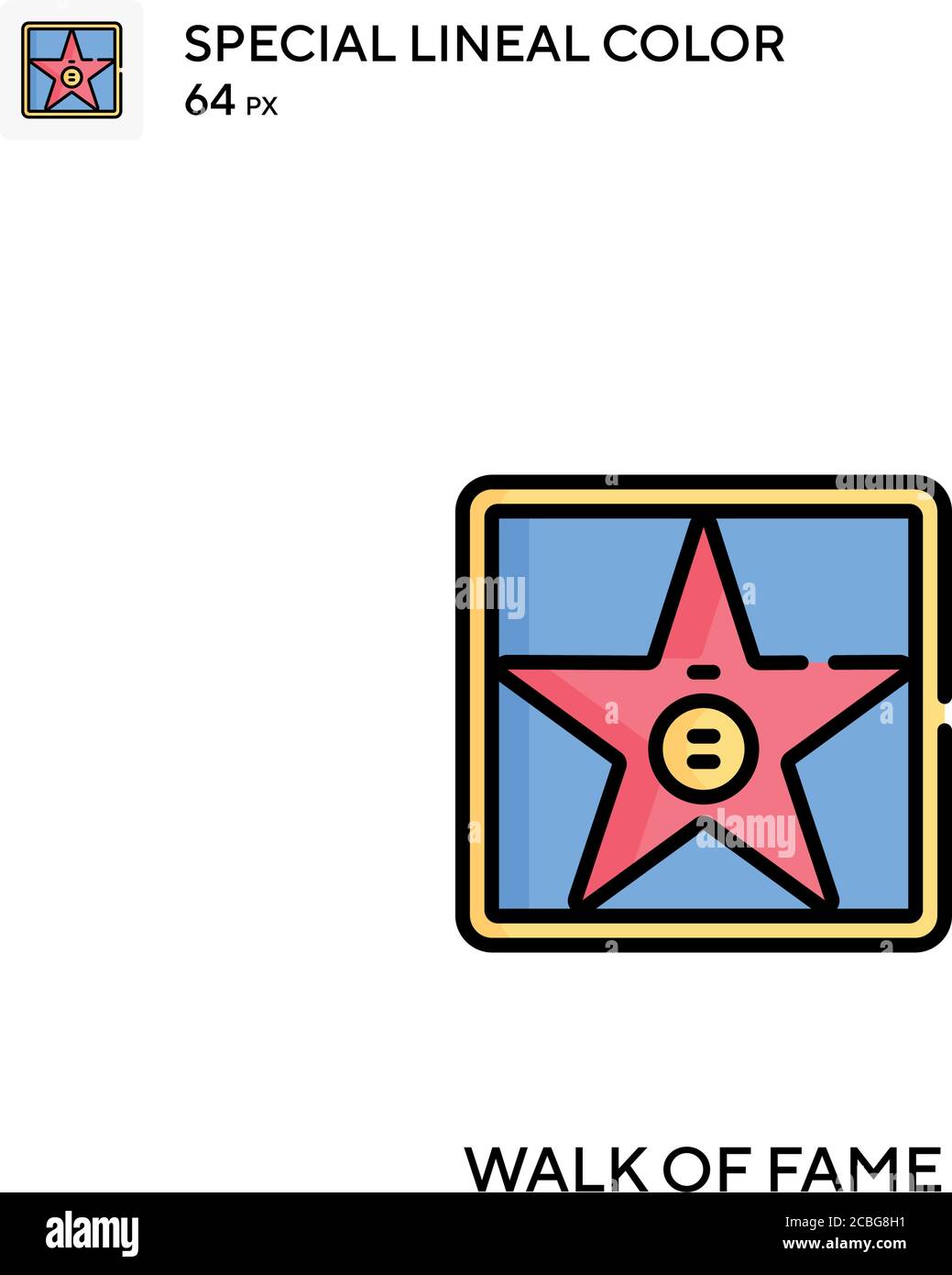 Walk of fame Simple vector icon. Walk of fame icons for your business ...