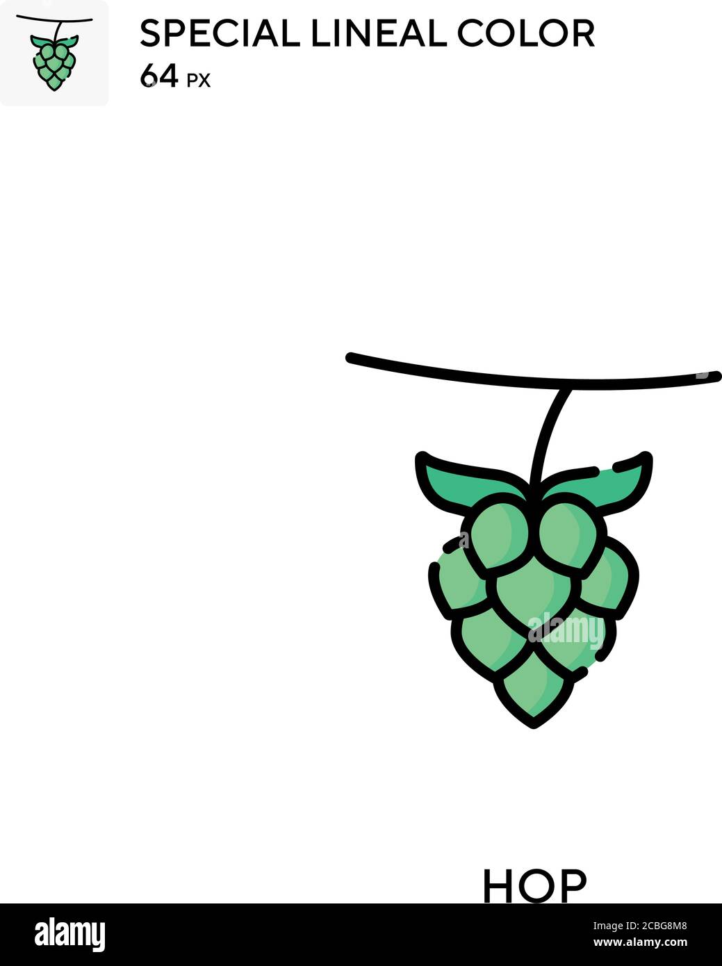 Hop Simple vector icon. Hop icons for your business project Stock ...