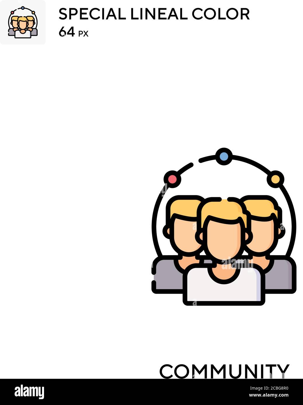 Community Simple vector icon. Community icons for your business project ...