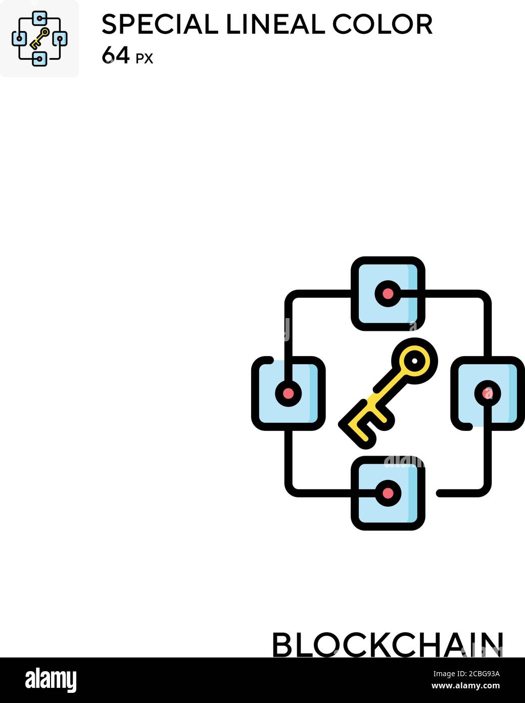 Blockchain Simple vector icon. Blockchain icons for your business ...