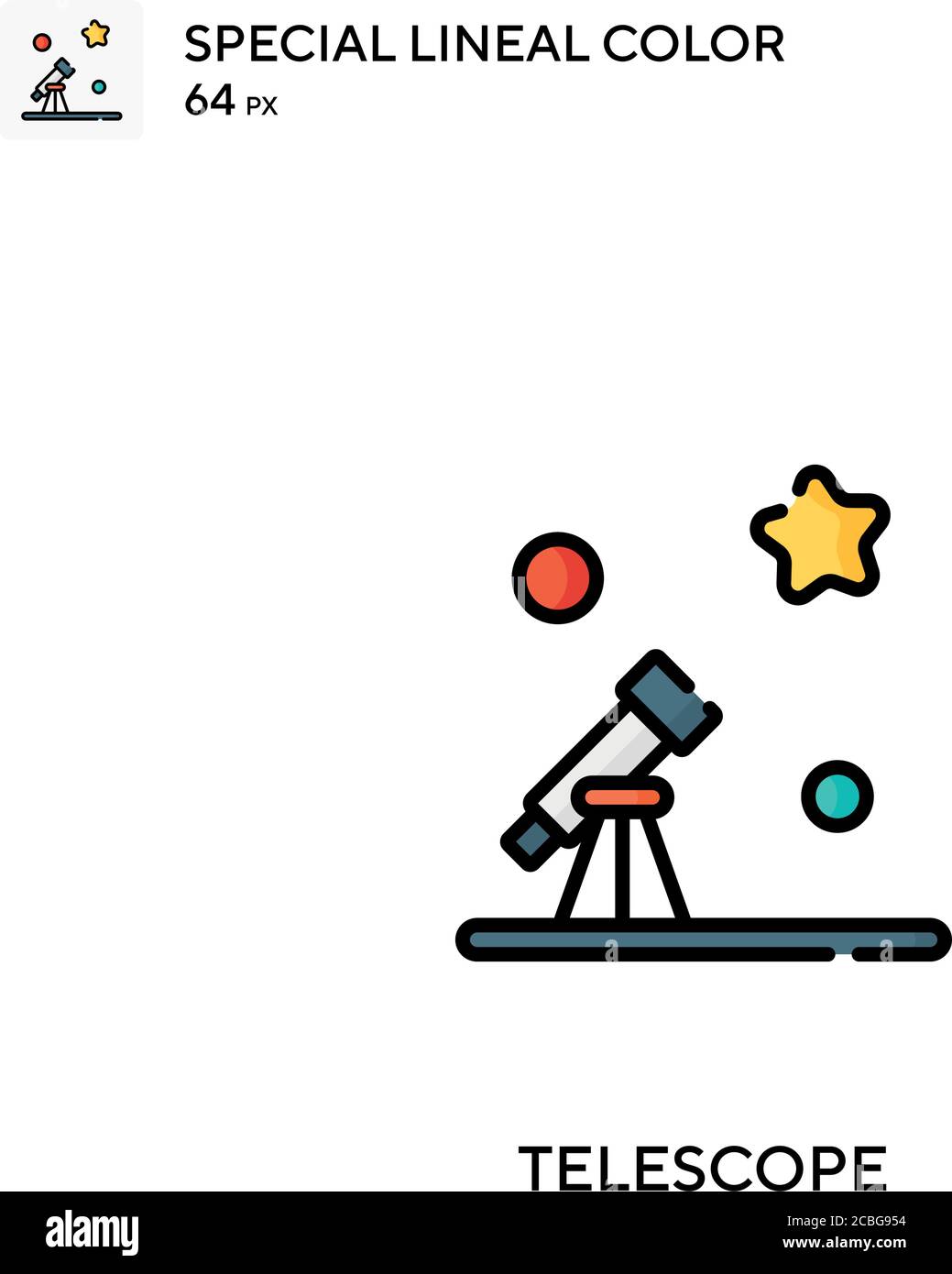 Telescope Simple vector icon. Telescope icons for your business project ...