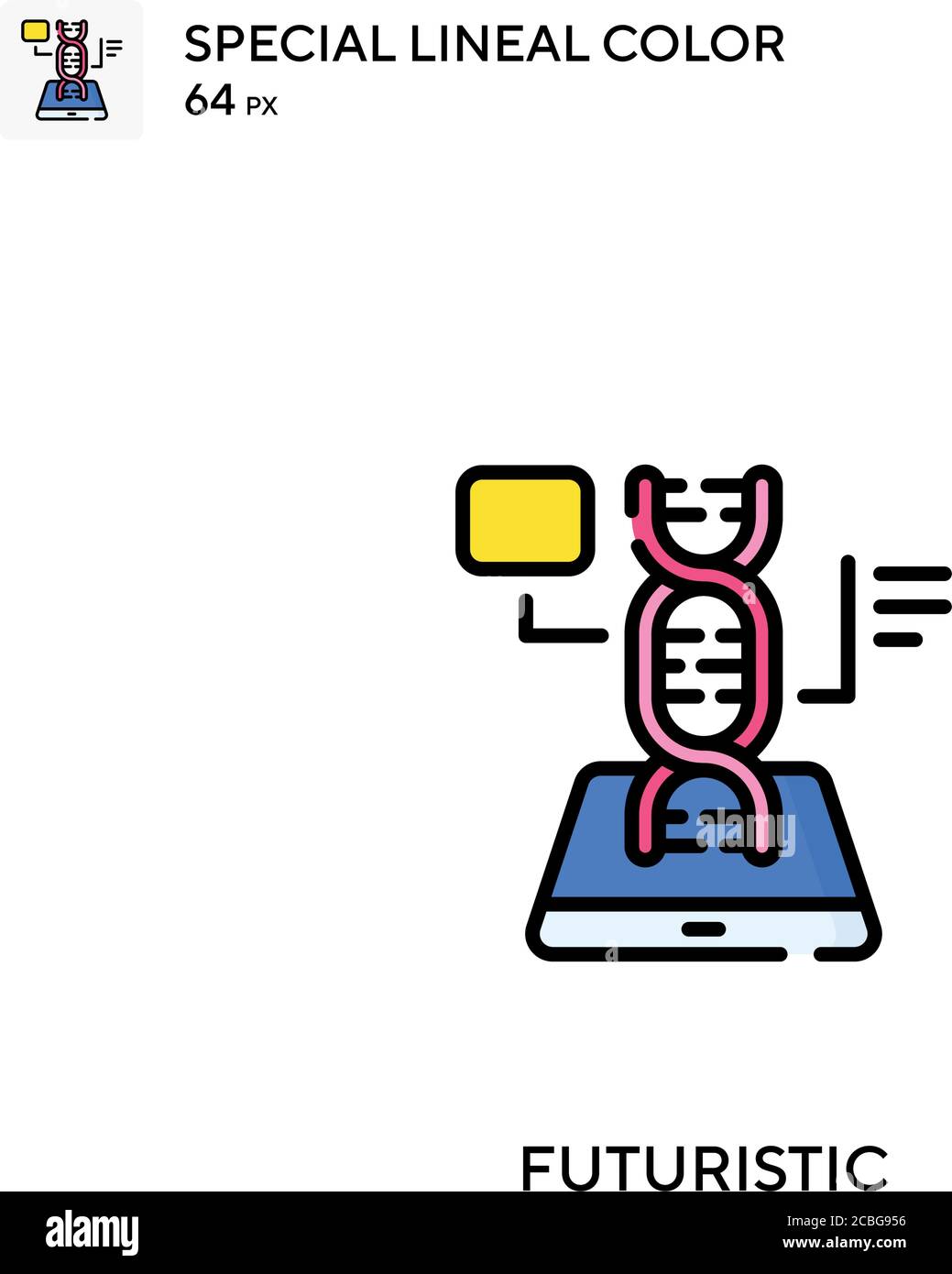 Futuristic Simple vector icon. Futuristic icons for your business ...