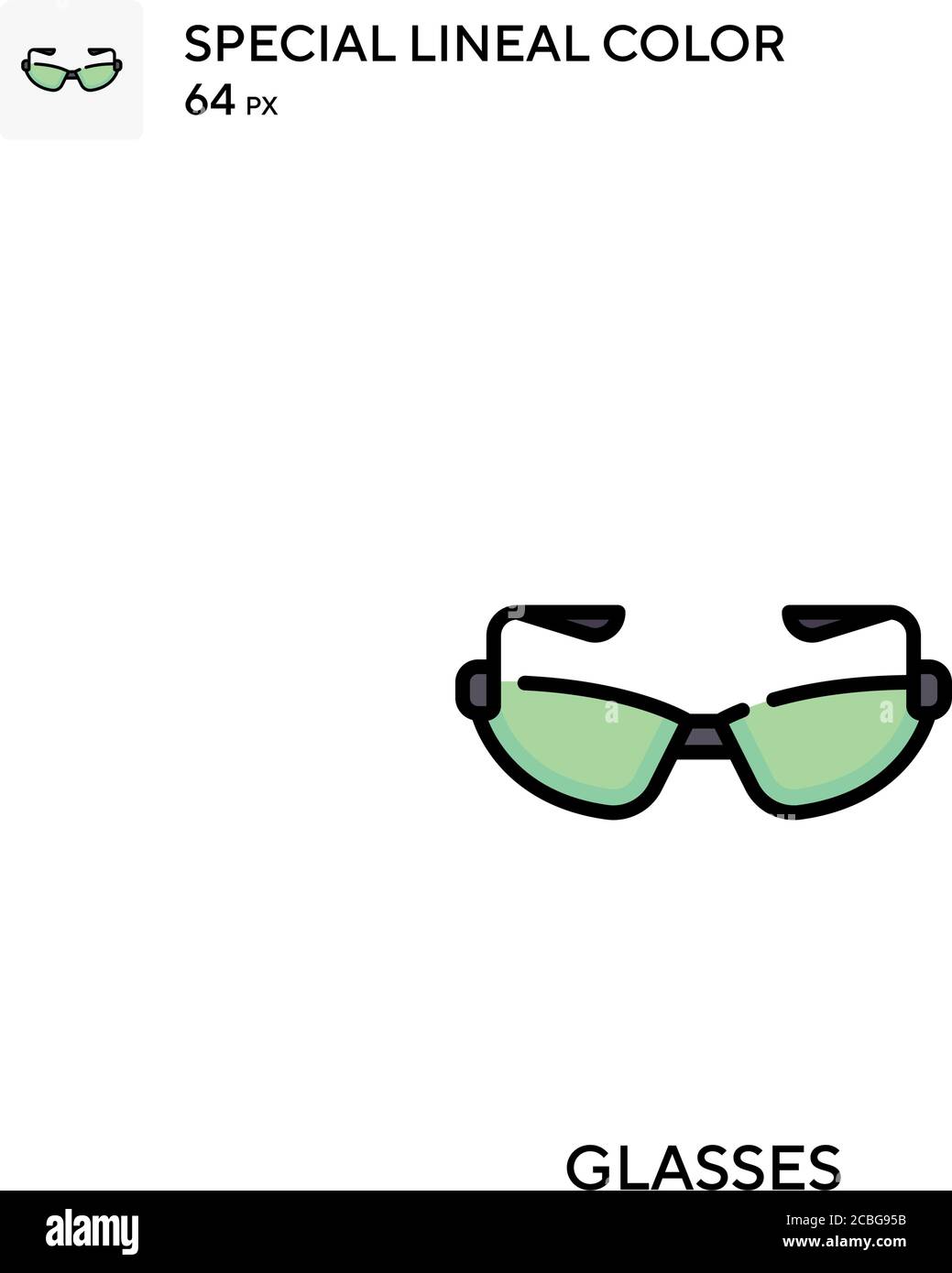 Glasses Simple vector icon. Glasses icons for your business project ...