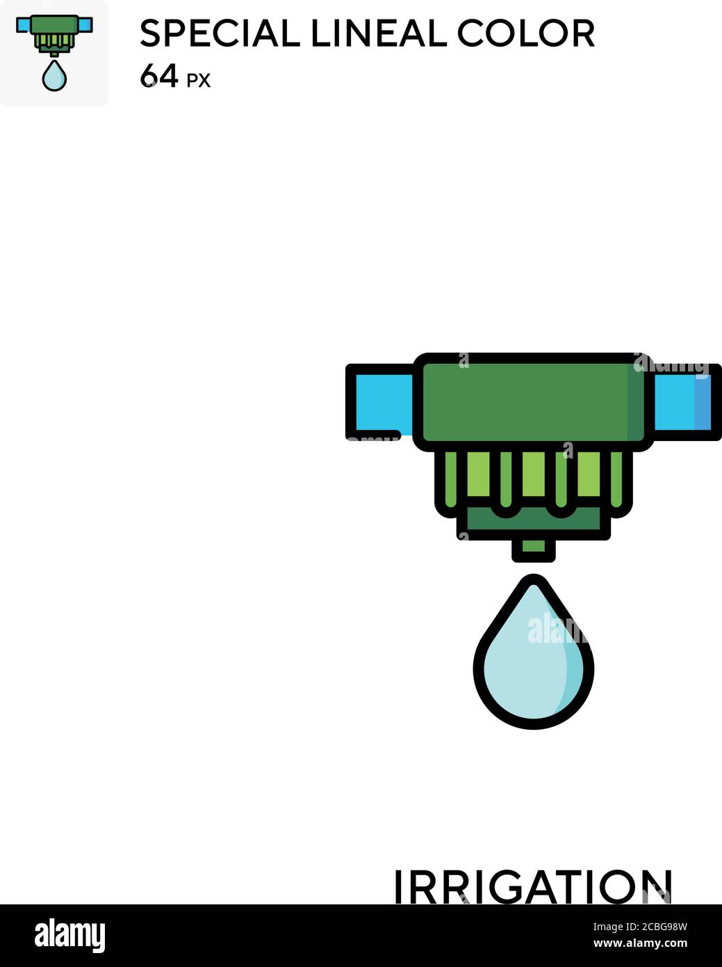Irrigation Simple vector icon. Irrigation icons for your business project Stock Vector Image ...
