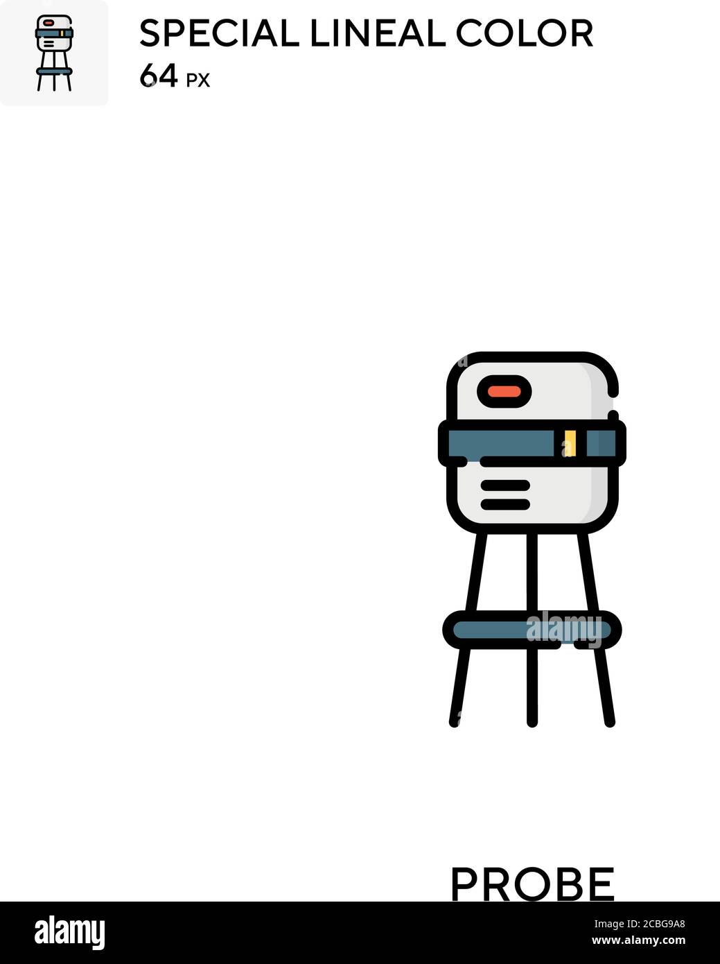 Probe Simple vector icon. Probe icons for your business project Stock ...