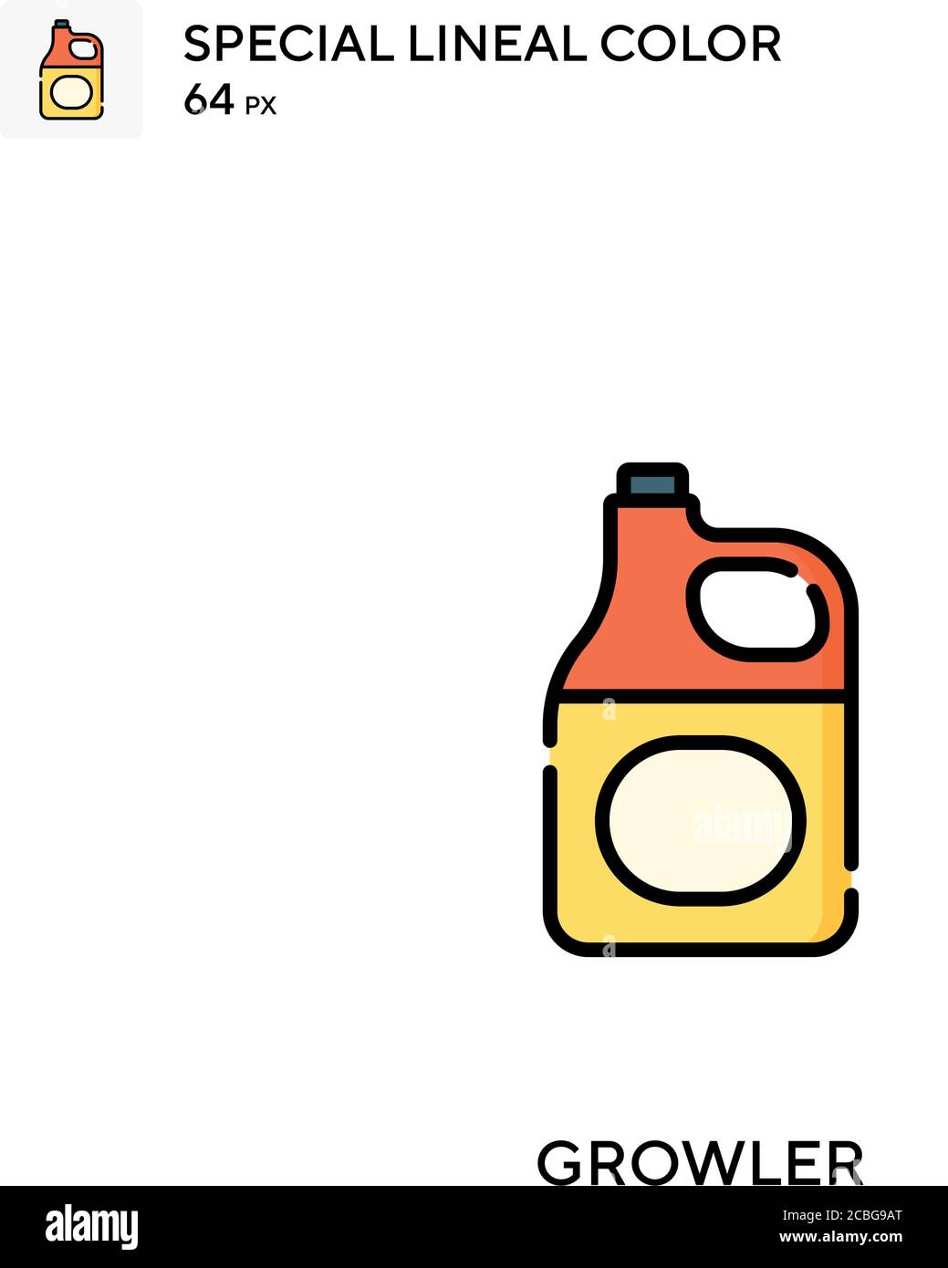 Growler Simple vector icon. Growler icons for your business project ...