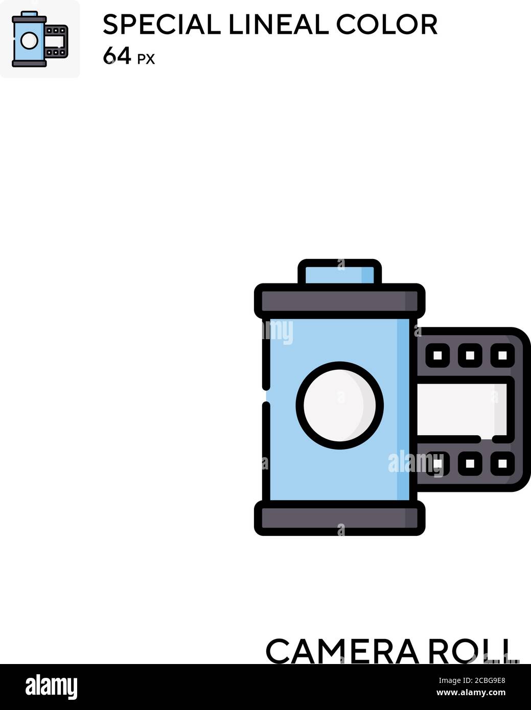 Camera roll Simple vector icon. Camera roll icons for your business ...