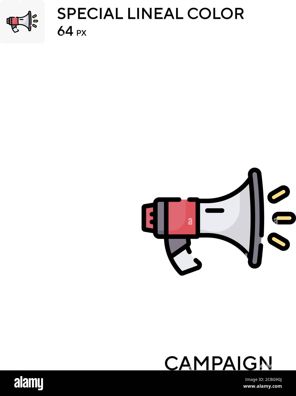 Campaign Simple vector icon. Campaign icons for your business project ...