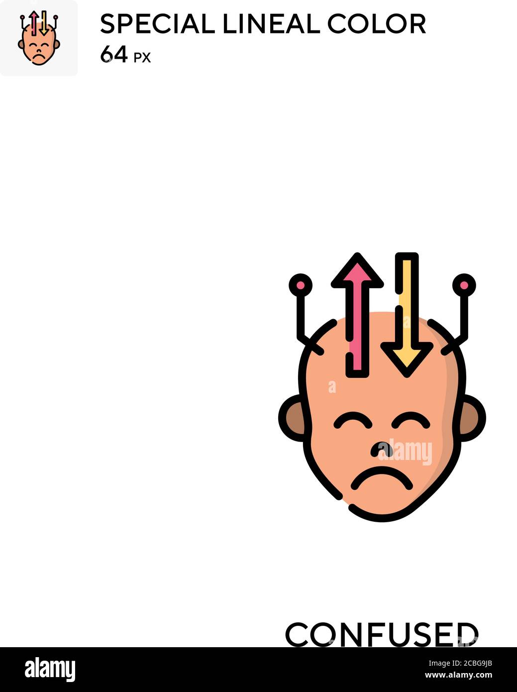 Confused Simple vector icon. Confused icons for your business project ...